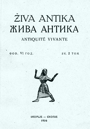Živa Antika / Antiquité Vivante 6.2 (1956) | Živa Antika / Antiquité ...